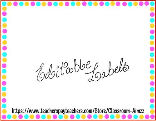 Editable classroom clock numbers, wall clock numbers, classroom decor ...