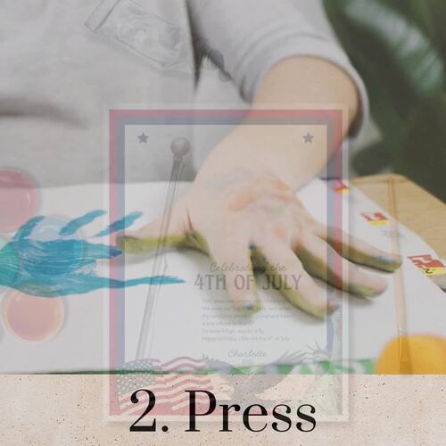 4th of July Handprint Craft Preschool Activity Independence Day Flag ...