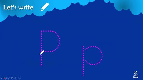 Digital Alphabet Letter P no prep Lesson PPT for Distance Learning