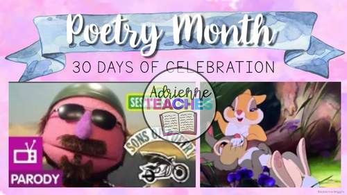 30 Days of National Poetry Month PowerPoint by Adrienne Wiggins | TPT