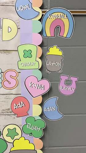 Lucky Charms St. Patrick's Day March Bulletin Board | TPT