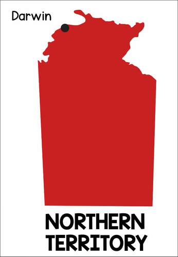 Australian State Maps and Capitals Jigsaw Puzzles - Geography Activities