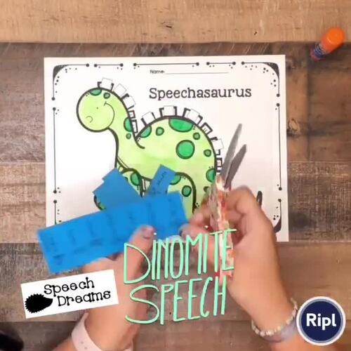 Dinosaur Speech Therapy Activity Articulation Language: Wh questions ...