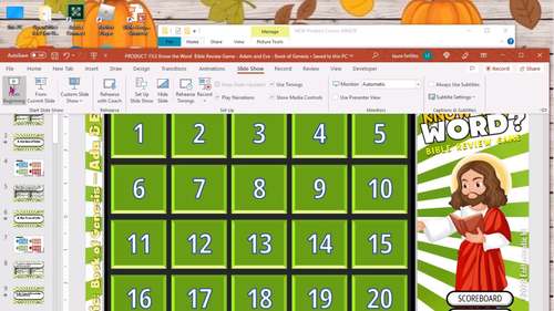 KNOW THE WORD? Bible Lesson Review Game GEN-ADAM & EVE *INTERACTIVE w ...
