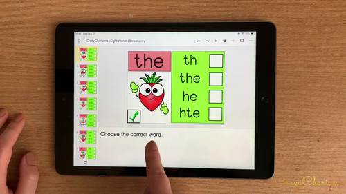 Sight Words Activities Google Slides by CrazyCharizma | TpT