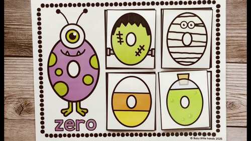 Halloween Number Match Mats 0-10- Preschool, Kindergarten, Special ...