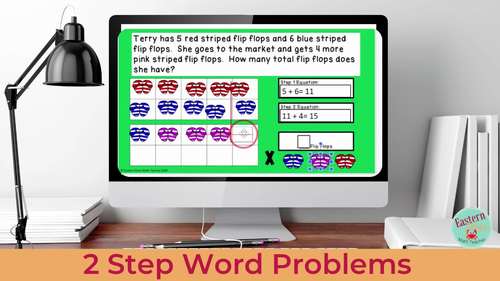 Addition and Subtraction 2 Step Word Problems by Eastern Shore Math Teacher