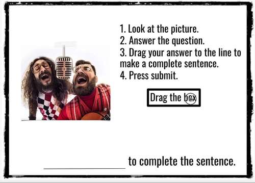 Boom Learning Who Questions: Multiple Choice and Complete Sentences