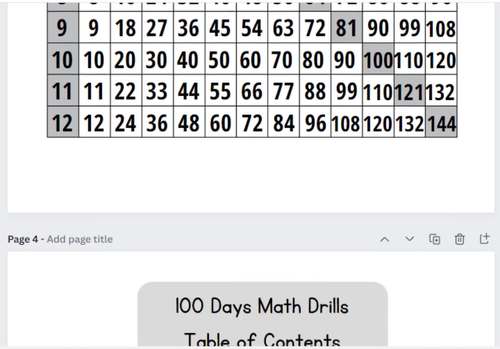 100 days of timed tests multiplication Worksheets by Dev Teaching