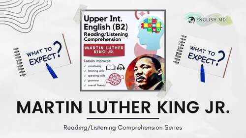 Martin Luther King Jr. - Listening/Reading Comprehension (B2) by English MD