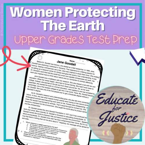 Women's History Month |Reading Comprehension Test Prep Passages | TPT