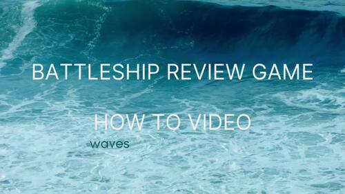 Battleship (49 Questions) Review Game Template by Teach to Shine