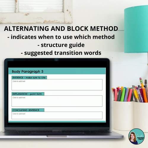 Compare and Contrast Essay Outlines includes Hooks and Clinchers Mini ...