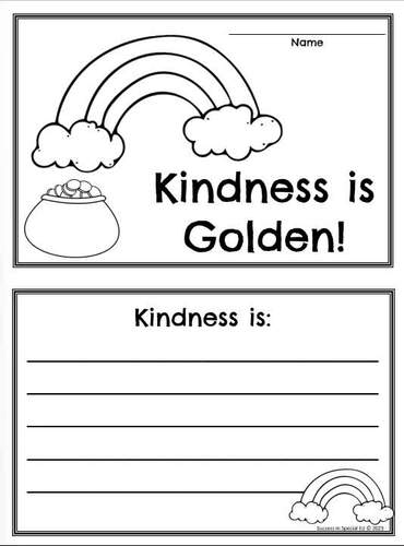 Kindness Craft Booklet Activity for Elementary Social Emotional Learning