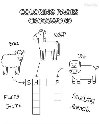 Fun Kids Crossword Puzzle Books Ages 8-11 Large Print - Printable PDF ...