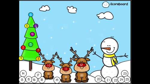 Winter/Holiday Interactive Math Game for Smartboard Grades 1-3 | TpT