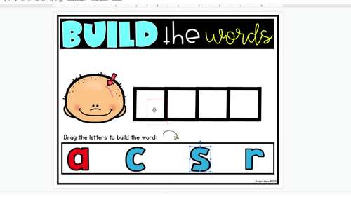S-Blends in ELA and Phonics for Google Slides sc sl sk sm sn sp st sw