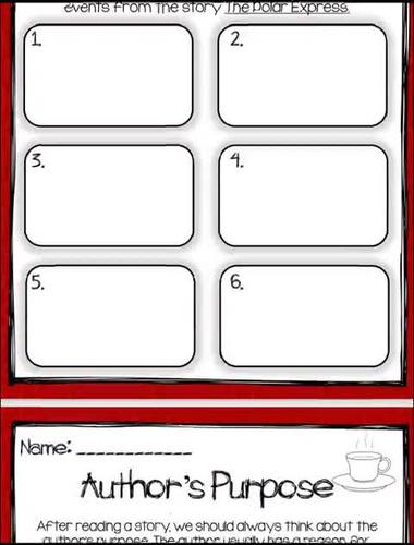The Polar Express Book Study - Activities, Task Cards, Interactive Notebook