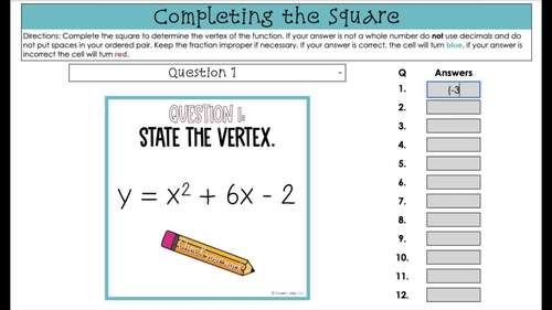 Slow GROWING Self Checking Digital Task Cards Bundle by Biddy's Math Binder