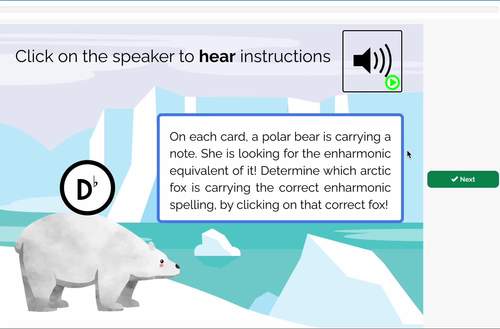 Enharmonic Equivalents Interactive Music Game by Creative Teaching Lab