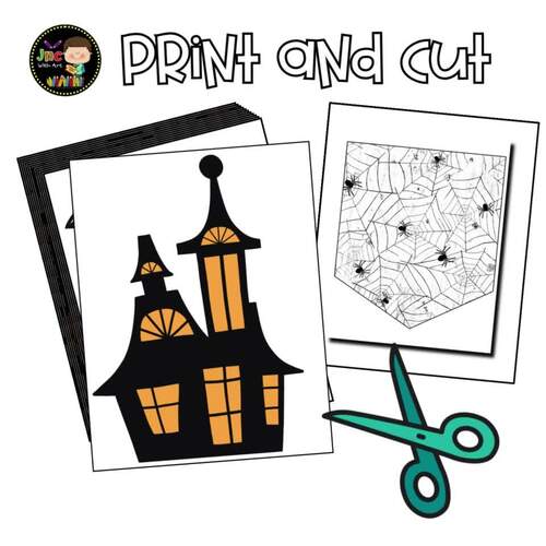 Trick or Treat Halloween Bulletin Board Kit Haunting Door Decor Editable