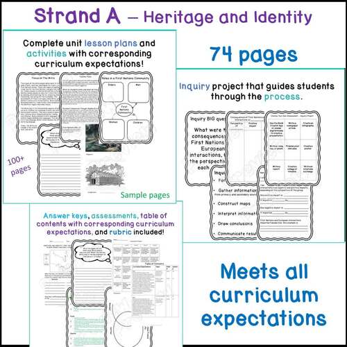 Ontario Grade 5 Social Studies BUNDLE Strand A & B complete units 2023