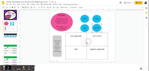 Prefixes: non, de, semi, & anti Digital Word Work by SkatingThroughLiteracy