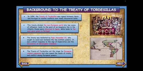 The Treaty Of Tordesillas 1494. Lesson 55 Bundle. Spain and Portugal ...