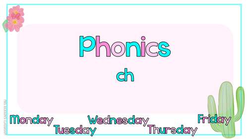 Year One Synthetic Phonics Session Slides - ch by Mrs Dickson's Classroom
