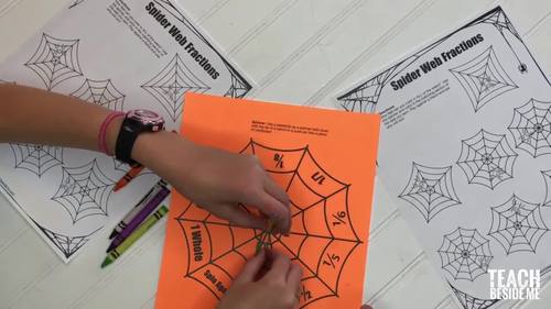 Spiderweb Fractions by Karyn- Teach Beside Me | TPT