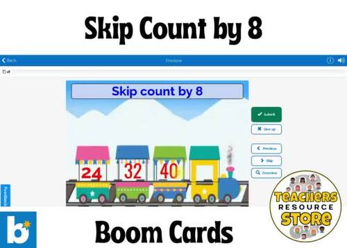 Skip Counting | Digital Task Cards | Boom Cards | Distance Learning