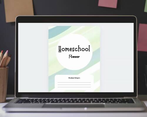 Homeschool Planner Printable | Undated Schedule & Curriculum Planner