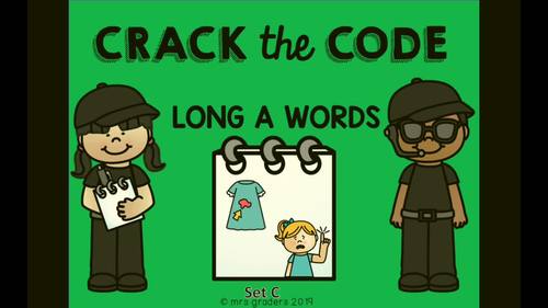 LONG VOWEL -AIN CRACK THE CODE POWERPOINT, TASK CARDS and RECORDING SHEET