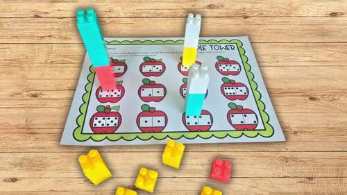 September Number Towers To 10 Autumn Counting Mats Prek Kindergarten ...