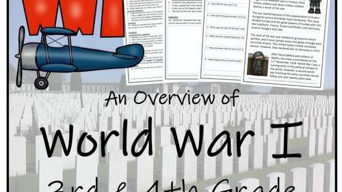 World War I Close Reading Comprehension Activity | 3rd Grade & 4th Grade