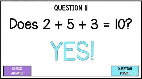 1st Grade Math Review Game Show #2 | Digital No Prep Math Activity for ...