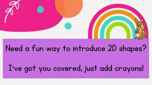 Back to School | Kindergarten | Color by Shape | 2D Shapes Practice