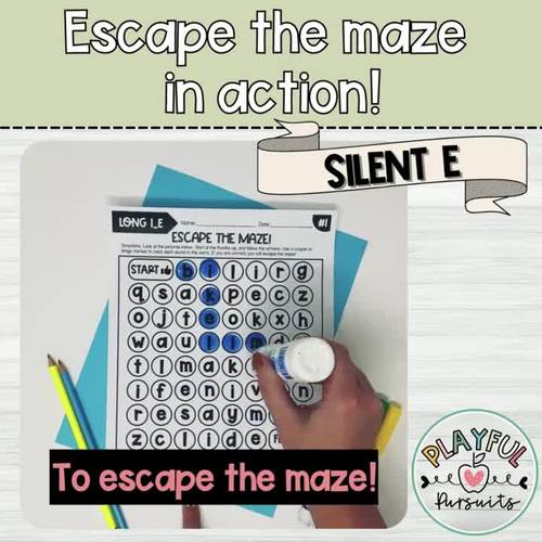 Activities for Silent E by Playful Pursuits | Teachers Pay Teachers