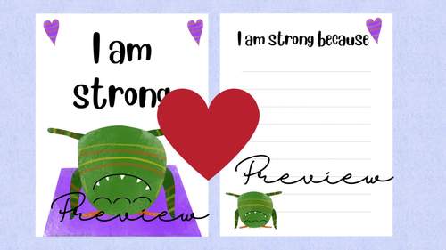 Monster Affirmation Posters and Journaling for Social Emotional Learning