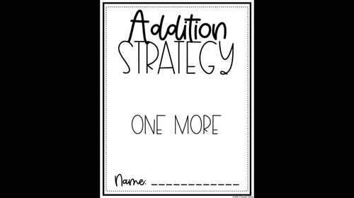 One More Plus One Addition Strategy - Worksheets and Flashcards +1