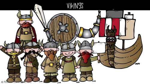 Vikings clip art, Warrior clip art COLORED Version by Melonheadz Clipart