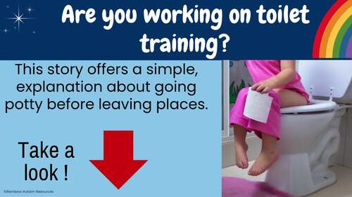 Editable Autism Toilet Training Social Story | Go Potty Before Outings