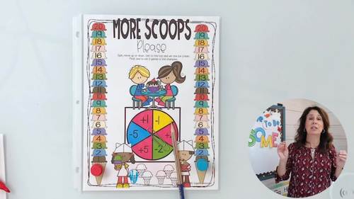 More Scoops, Please (Race to 10 & 20 Math Game) by Making The Basics Fun