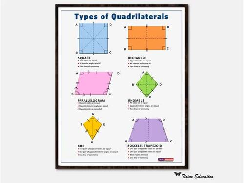 Types of Quadrilaterals by Tirine Education | TPT