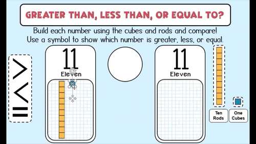 Decompose Numbers & Compare 10-20: 'Greater than, Less than, Equal To'