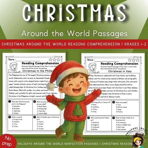 Christmas Around the World Reading Comprehension | Grades 1–2 ...
