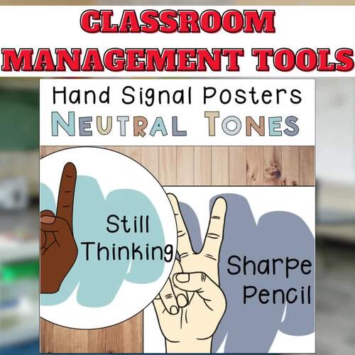 Classroom Management Tools Bundle, Printable Tools, Posters, & Strategies