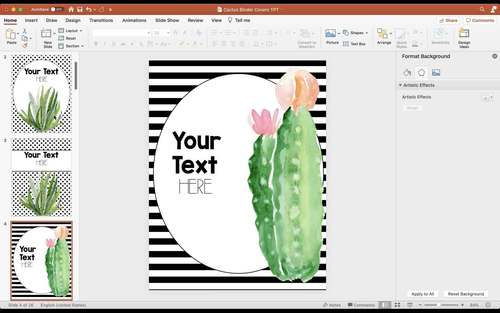 Cactus Binder Covers and Spines - Editable by A Teacher and her Cat