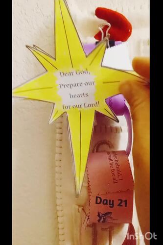 Catholic Advent Paper Chain Countdown to Christmas w/ Scripture | +5 ...