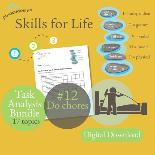Task Analysis Bundle 12: Do Chores by Positive Behavior Academy | TPT